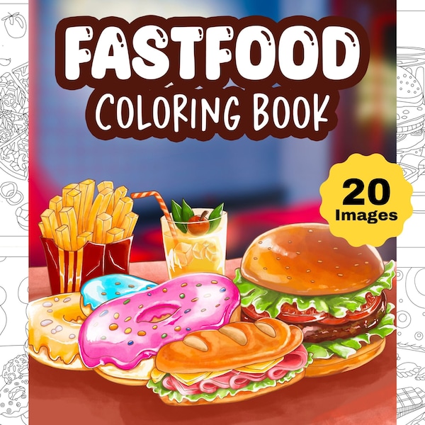 Food Coloring Book - Etsy