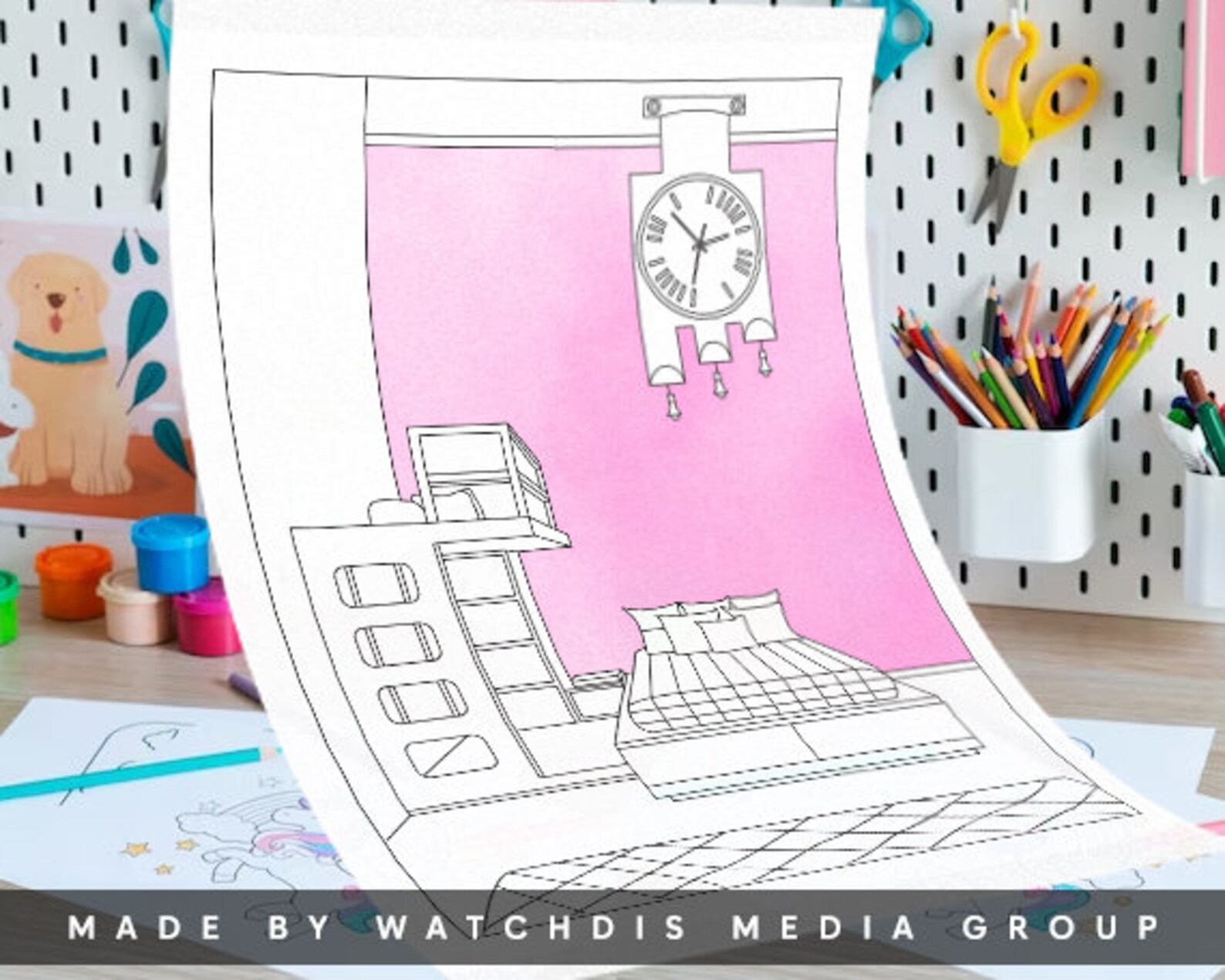 Home and Wall Pattern Coloring Book for Kids and Adults - Etsy
