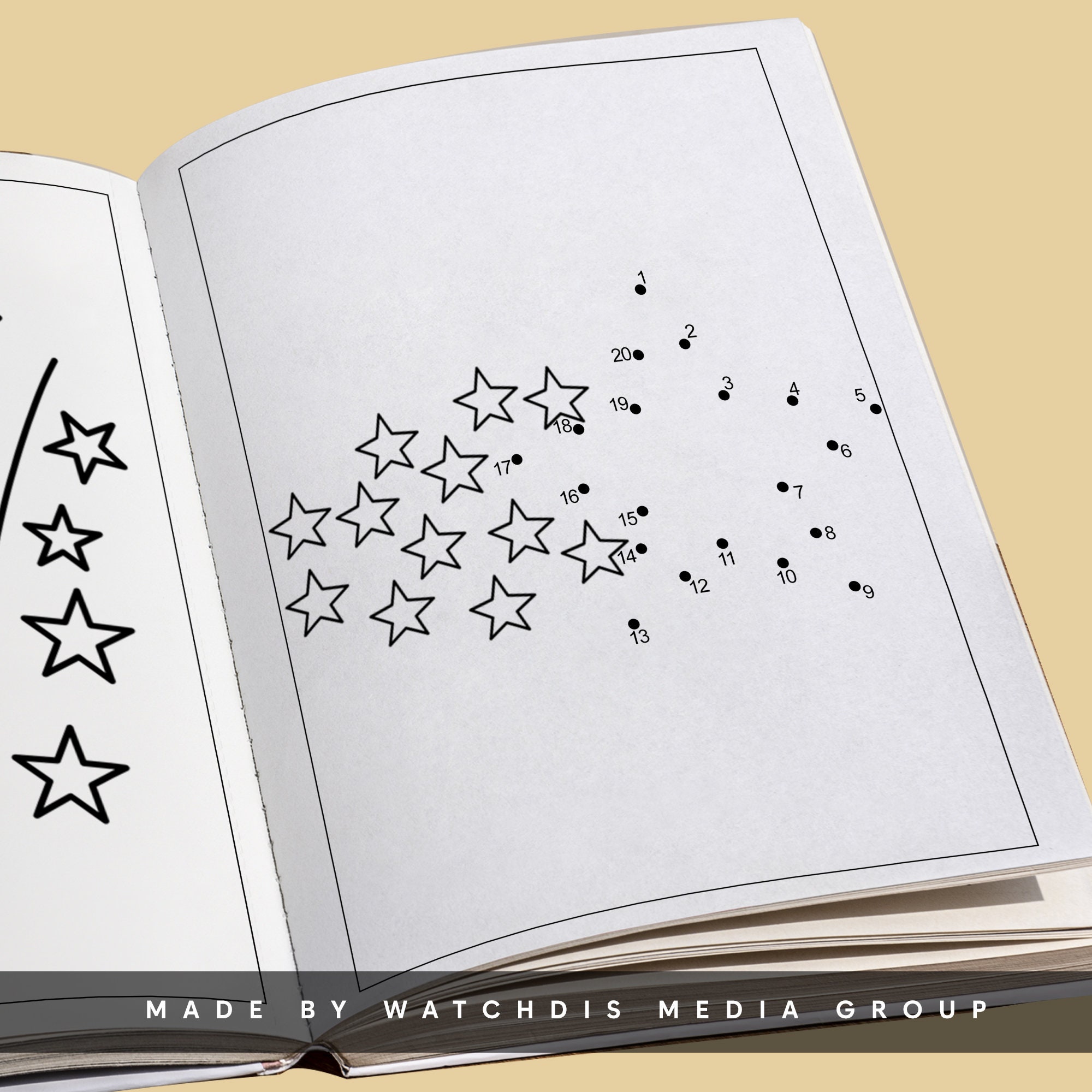 Stars Connect the Dots Dot-to-dot Activity Book Instant Download ...