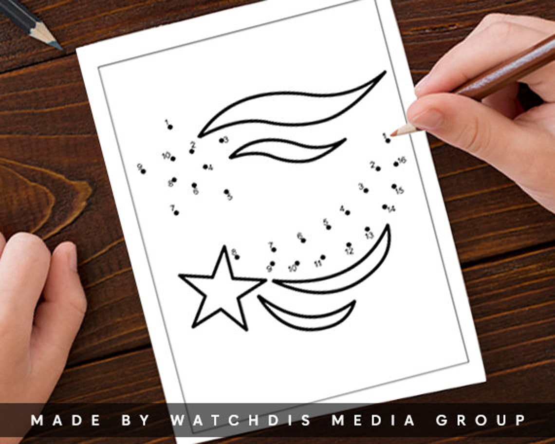 Stars Connect the Dots Dot-to-dot Activity Book Instant Download ...