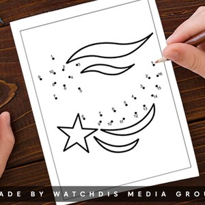 Stars Connect the Dots Dot-to-dot Activity Book - Etsy