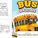 Bus Connect the Dots Dot-to-dot Activity Book for Kids - Etsy