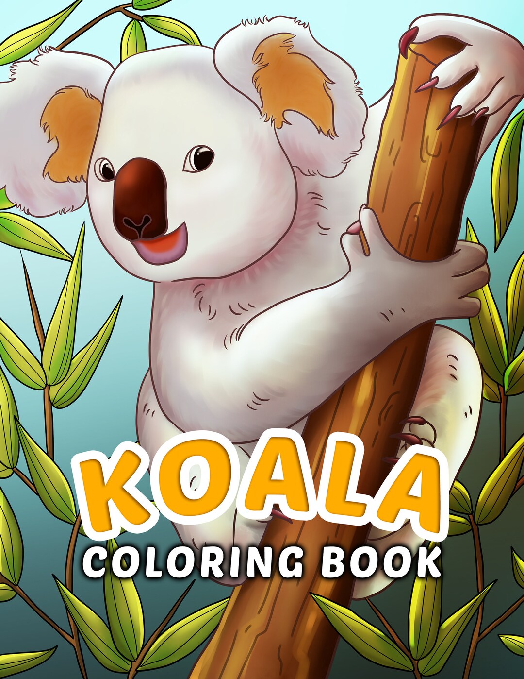 Stress Relieving Koala Coloring Book for Kids - Etsy