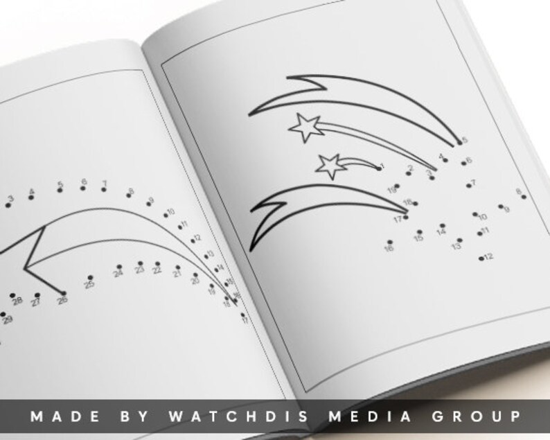 Stars Connect the Dots Dot-to-dot Activity Book - Etsy