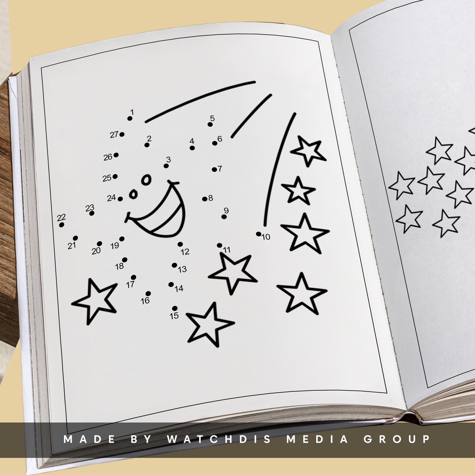 Stars Connect the Dots Dot-to-dot Activity Book Instant Download ...