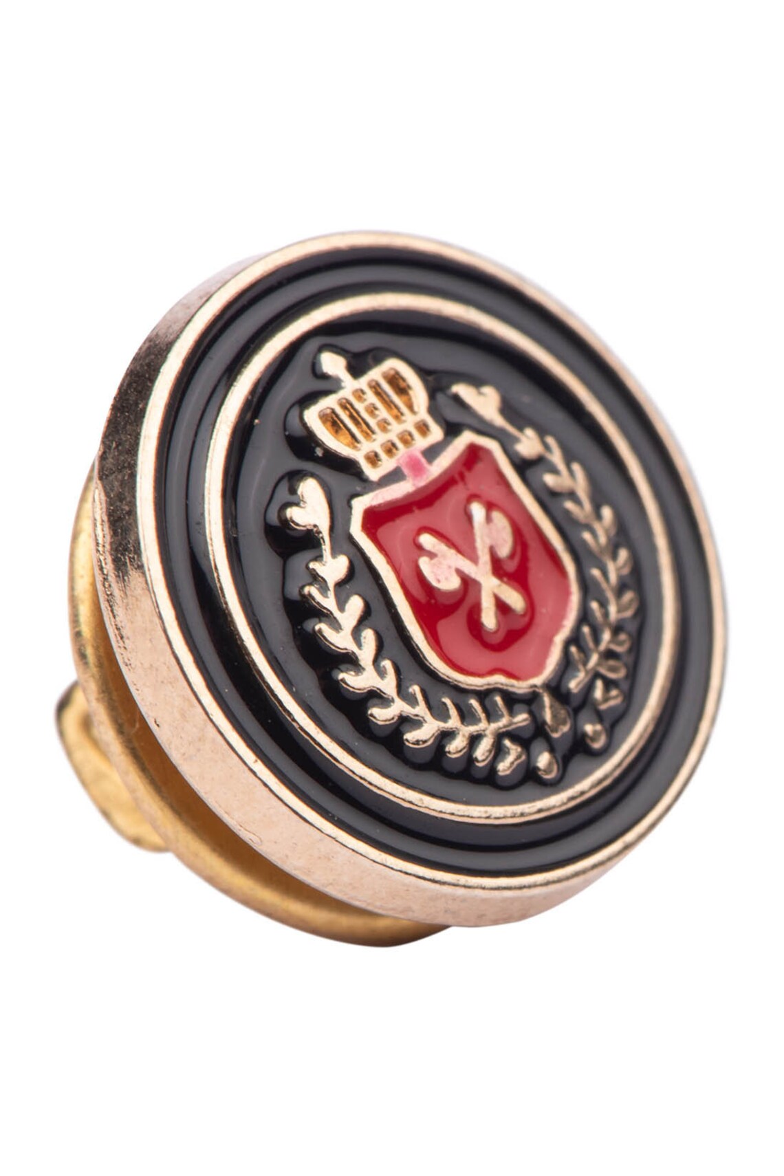 Militry Badge Black & Red Lapel Pin Wedding Accessories Groomsmen ...