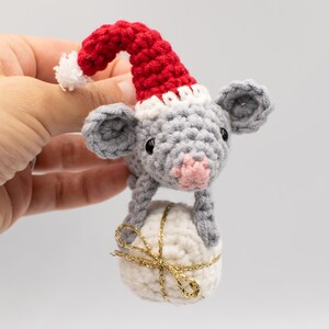 Christmas Mouse Amigurumi Pattern, Christmas Mice Crochet Pattern ...