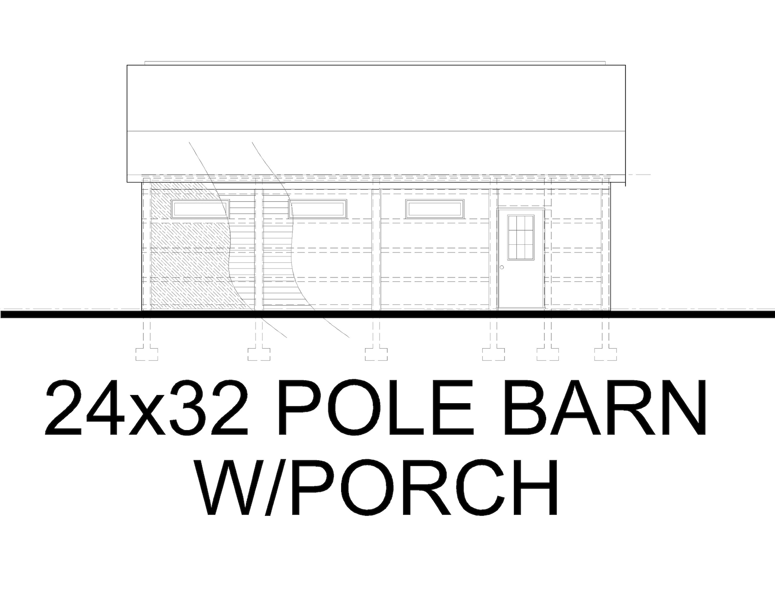 24x32 POLE BARN Plans-architectural Blueprints-vaulted Ceilings for Car ...