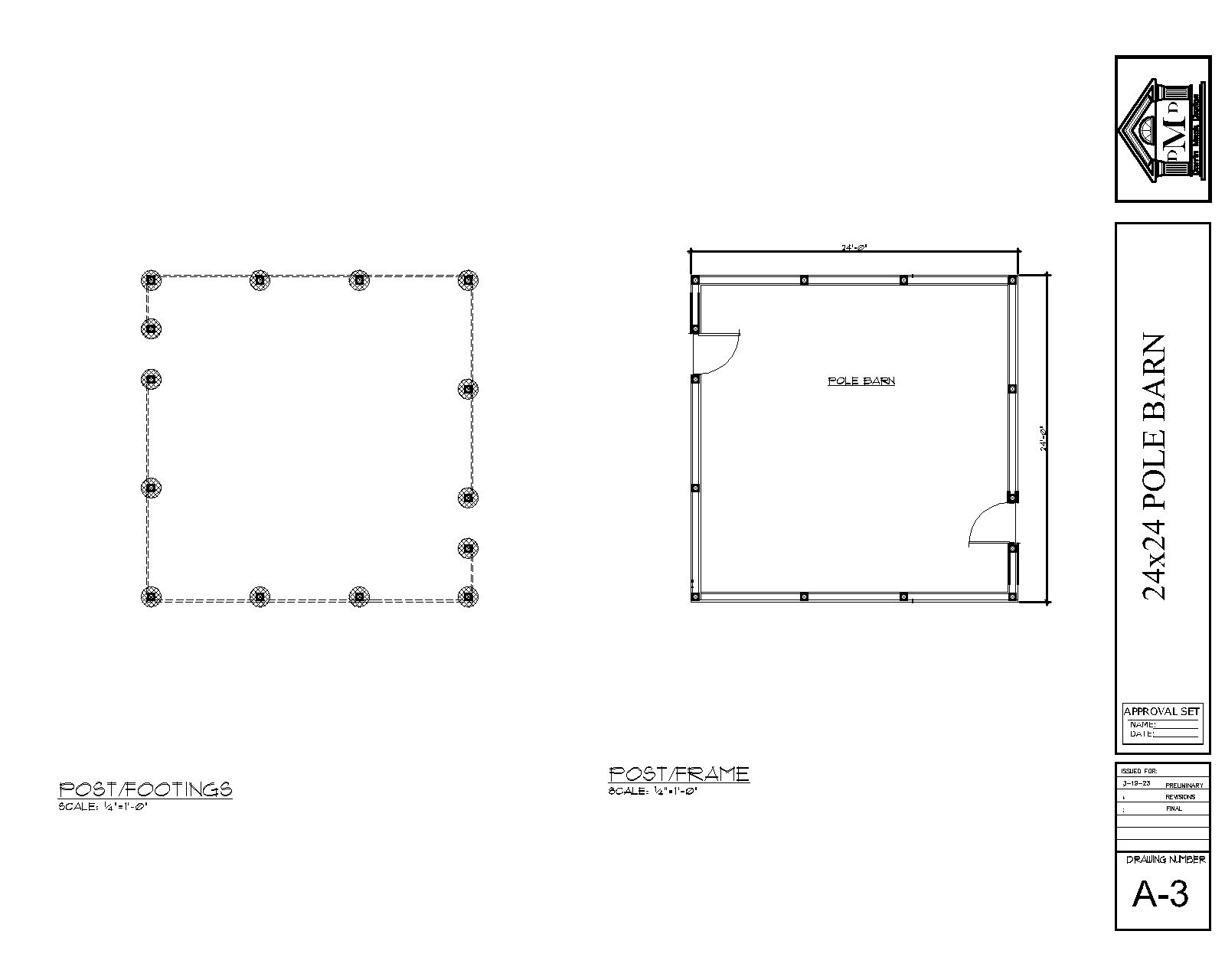 24X24 Pole Barn - Etsy