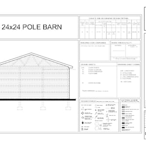 24X24 Pole Barn - Etsy