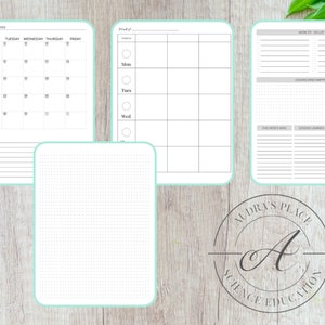 Lesson Planner 3-subject 2022-2023 School Year - Etsy