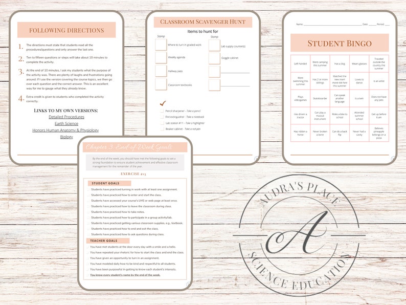 The First Week Must Dos - A Teacher's Guidebook to an Effective First ...