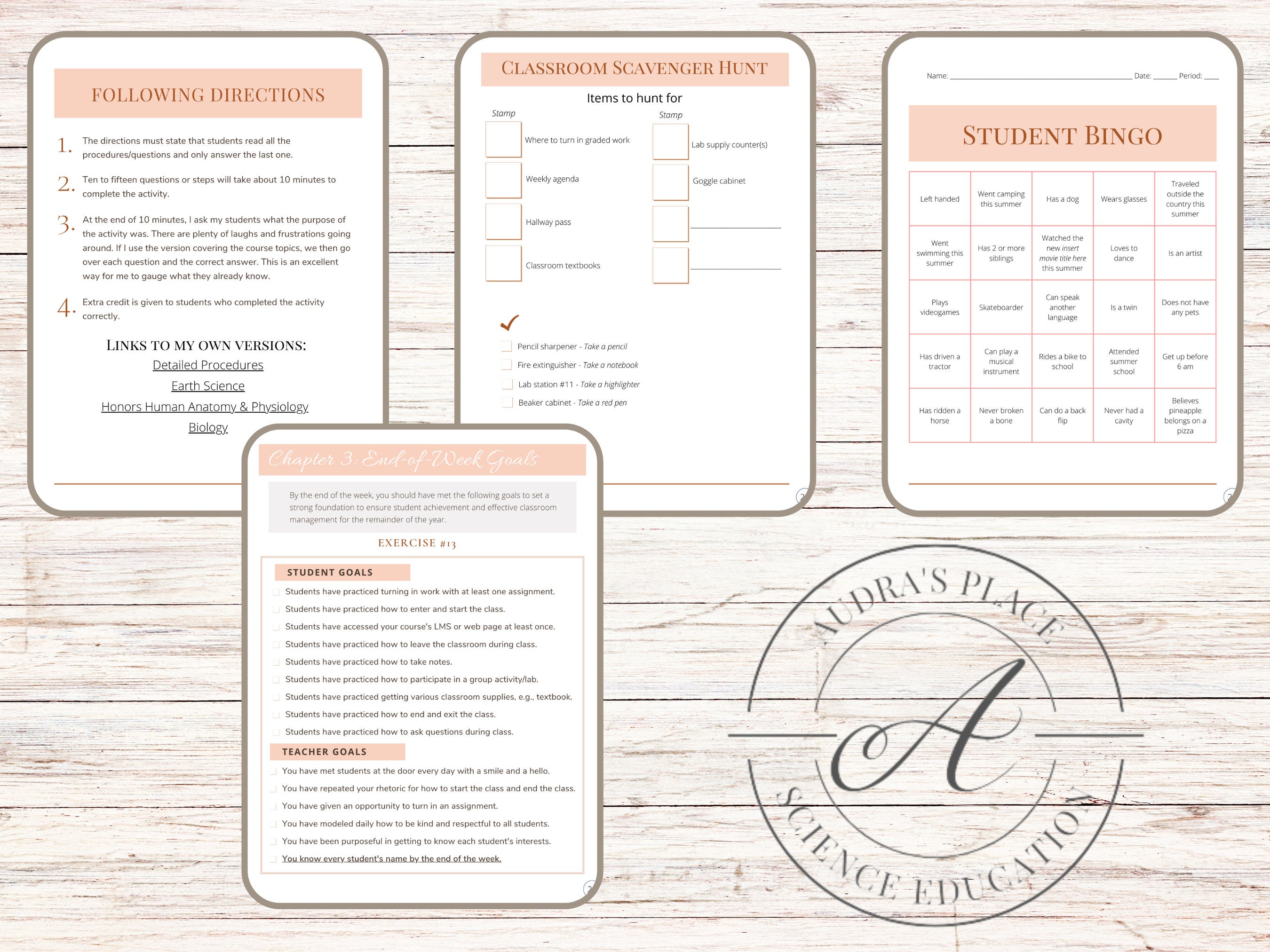 The First Week Must Dos - A Teacher's Guidebook to an Effective First ...