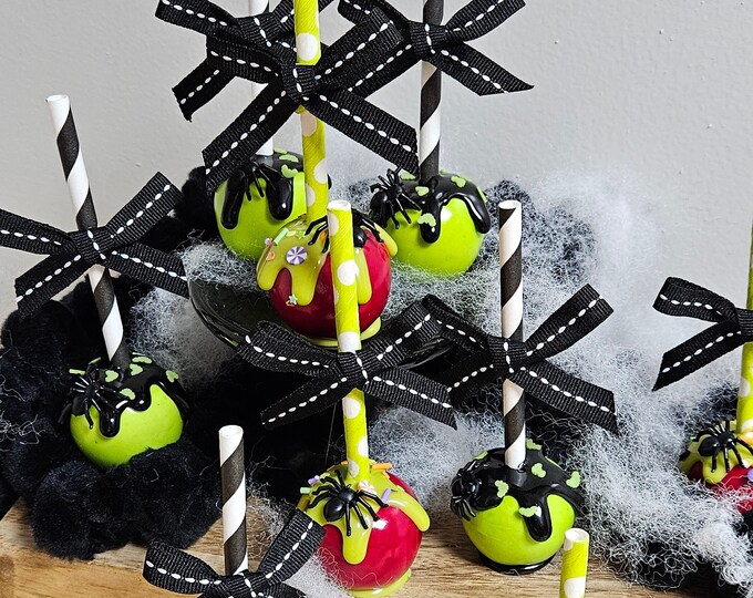 Mini Poison Apples, Faux Poison Apple, Fake Poison Apple, Halloween ...