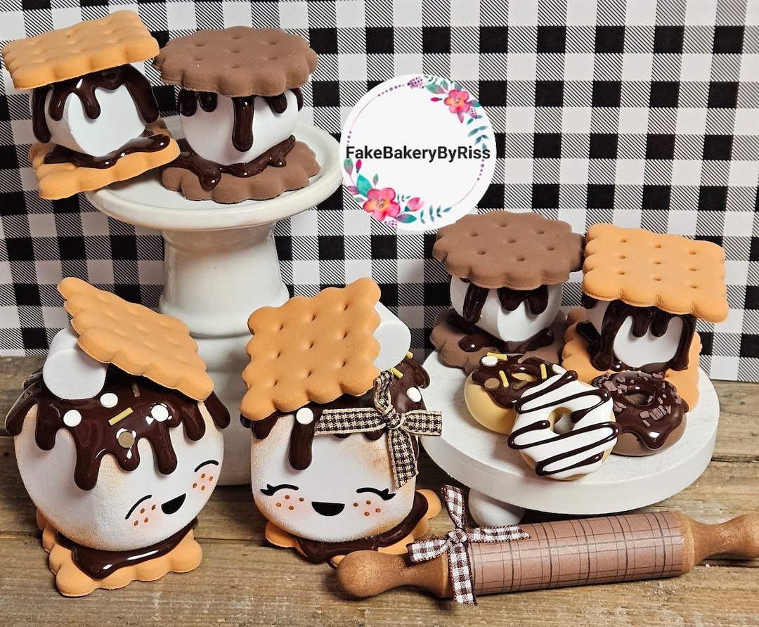 S'more Theme,marshmallow Cutie, S'more Decor,set of Smores,s'mores ...