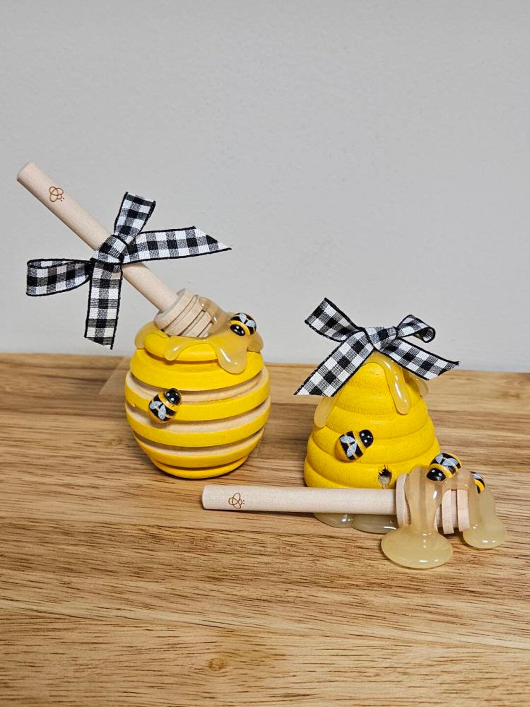 Mini Beehive With Dipper Faux Honey Mini Honey Pot - Etsy