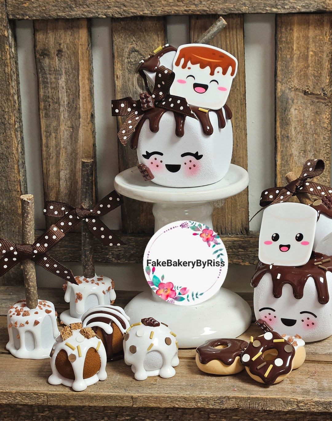 S'more Theme,marshmallow Cutie, S'more Decor,set of Smores,s'mores ...