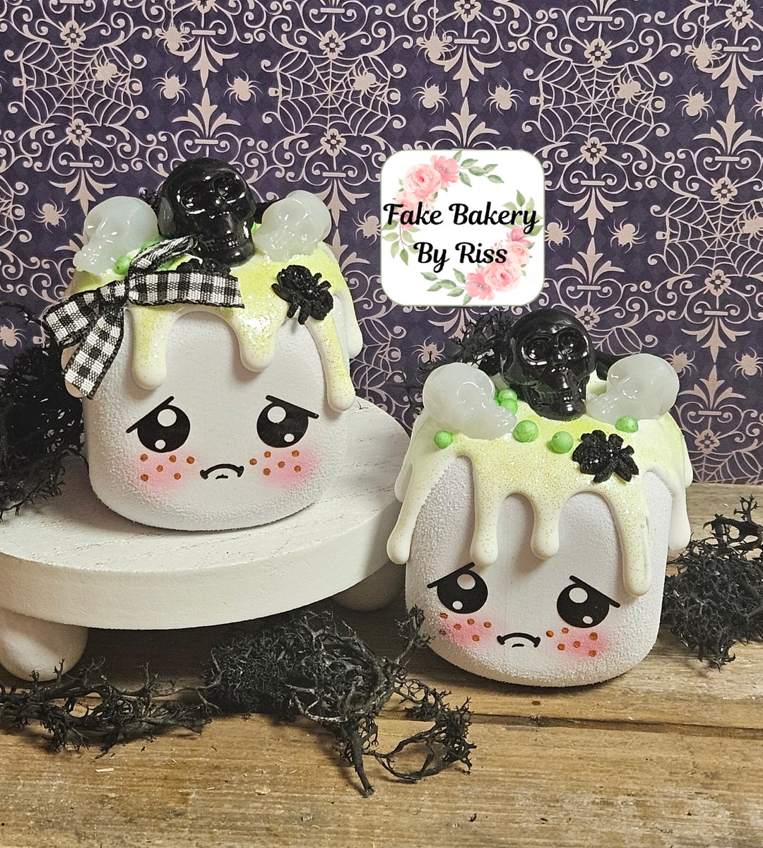 Halloween Marshmallow Cutie, Halloween Decor, Marshmallow Cutie, Tiered ...