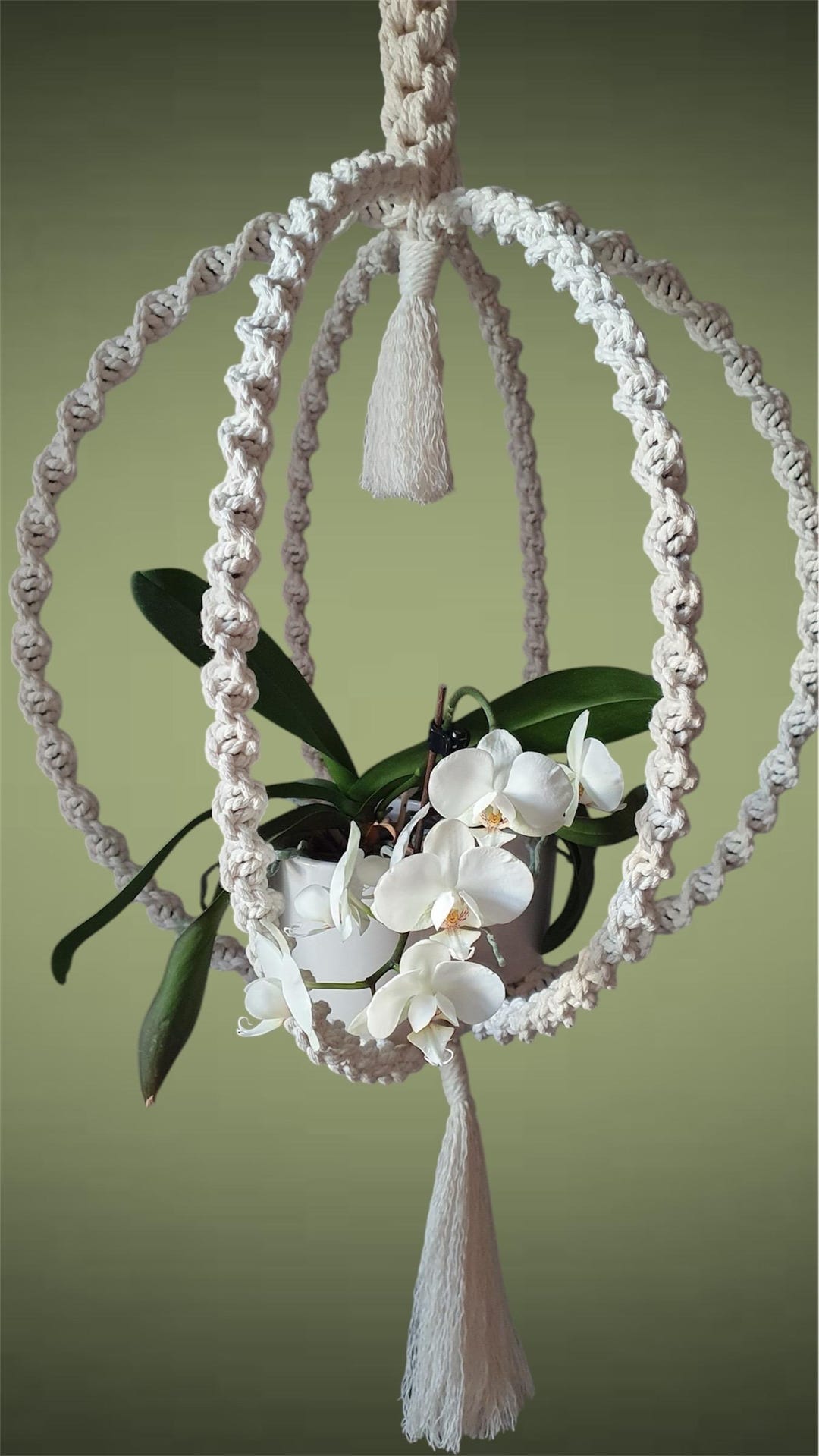 Large Hanging Basket / Hanging Decoration / Macrame Hanging Basket for Plants - Etsy