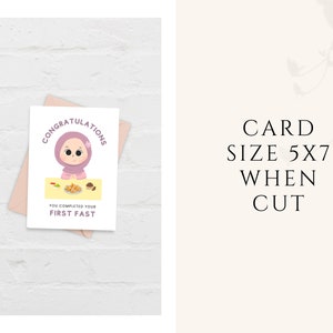 First Fast Card Printable, First Ramadan Kids, My First Fast, First ...