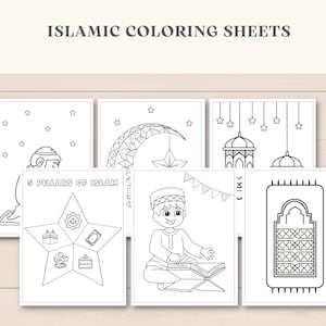 Islamic Activities Printable, Islamic Kids Activity, Islamic Coloring ...
