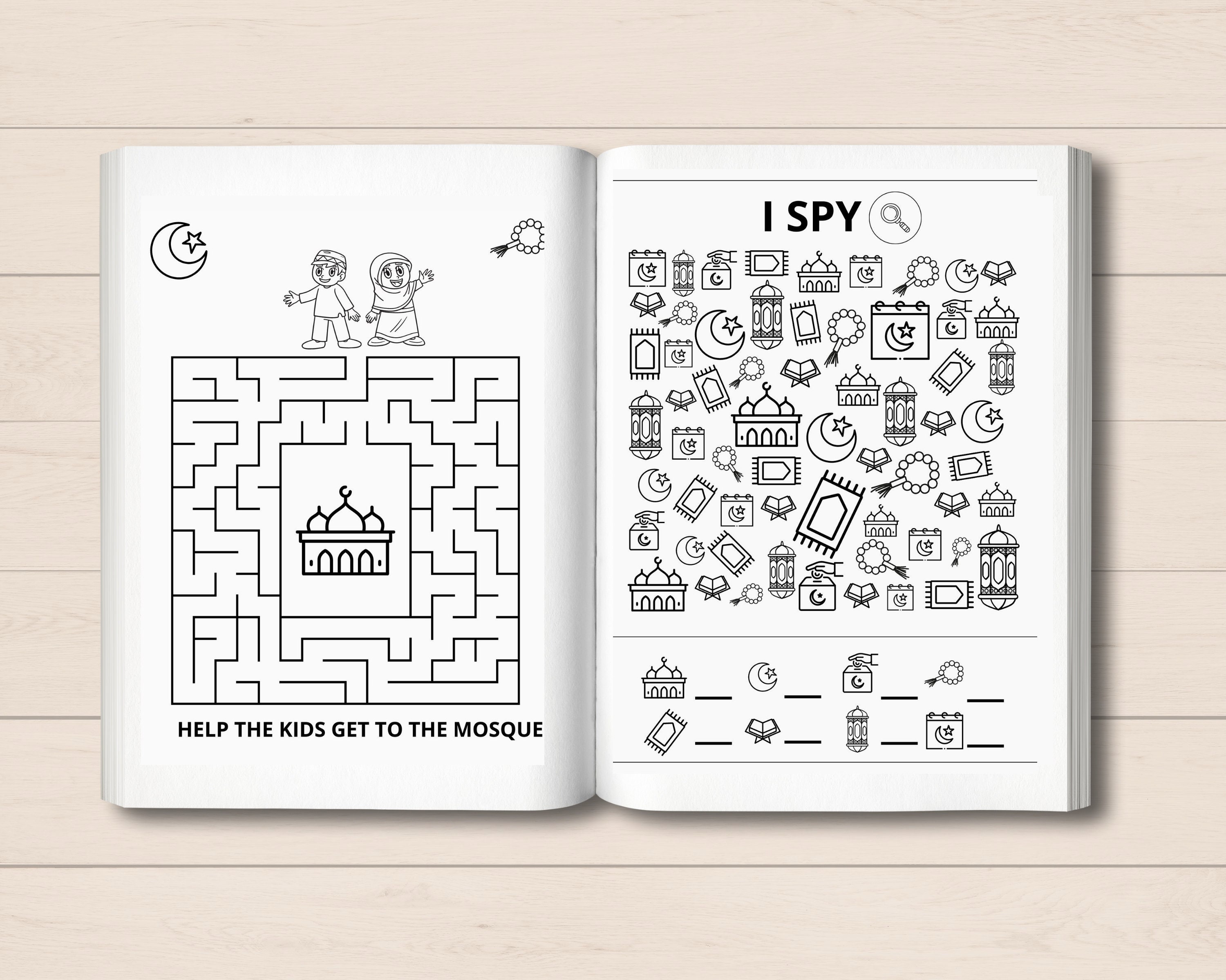 Islamic Activity Book Printable Islamic Activities Printable - Etsy