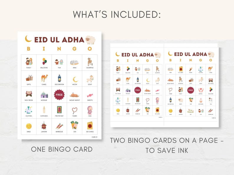 Eid Bingo, Eid Ul Adha Bingo, Eid Mubarak, Eid Games, Hajj Activity ...