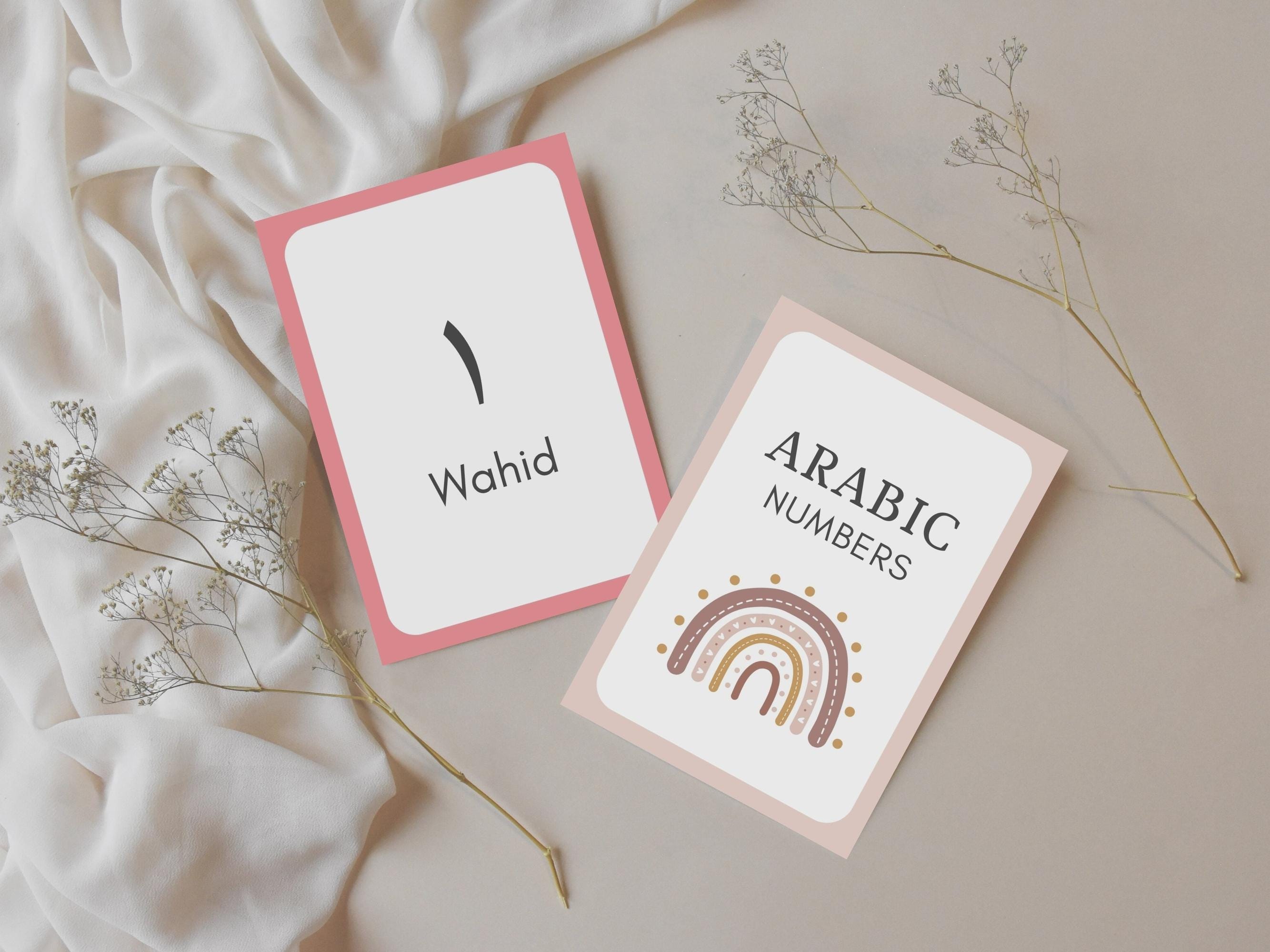 Arabic Number Flashcards, Arabic Numerals, Learn Arabic Numbers, Arabic ...