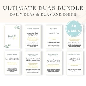Dua Cards, Islamic Duas, Dua Cards Printable, Dua Book, Duas PDF, Daily ...