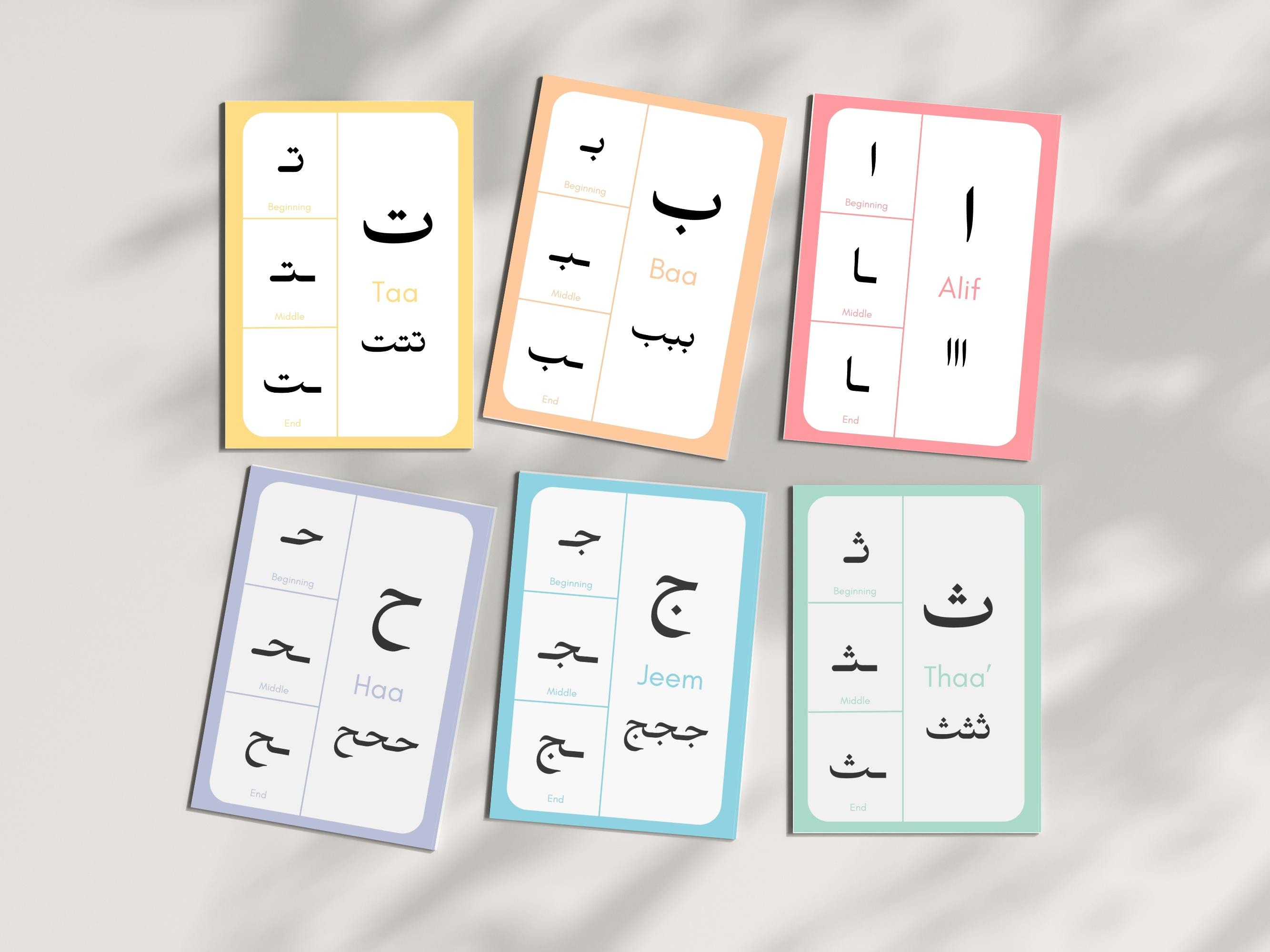 Buy Arabic Alphabet Positions, Arabic Letters, Letter Position, Arabic ...