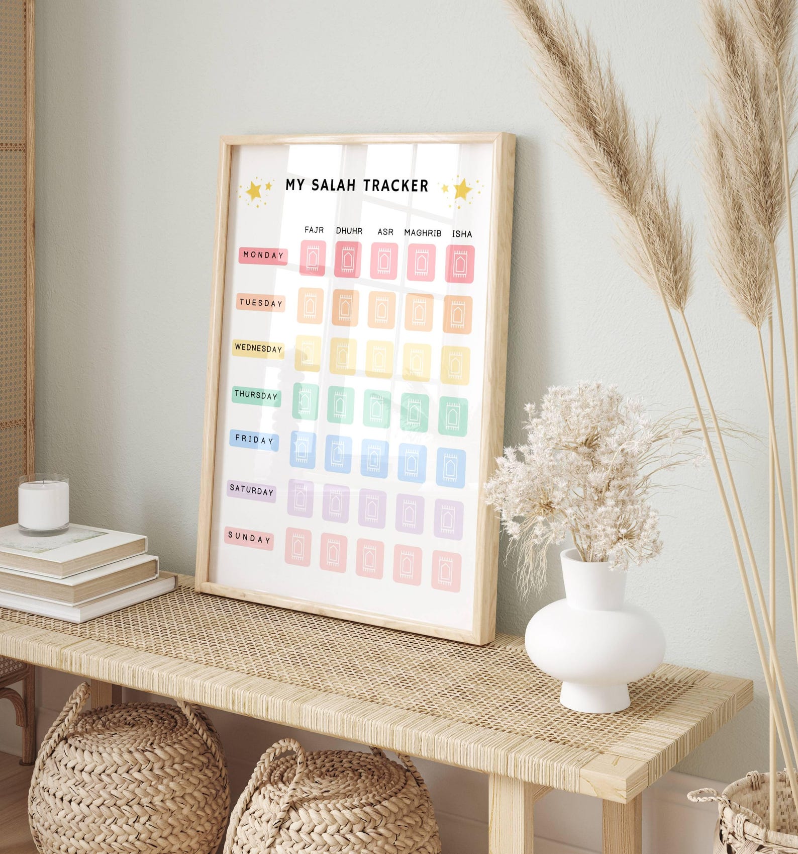 Islamic Salah Tracker, Prayer Tracker, Salah Tracker Printable, Daily ...