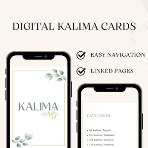 Kalima Flashcards, Digital Kalma Cards, the Six Kalimas, Kalima of ...