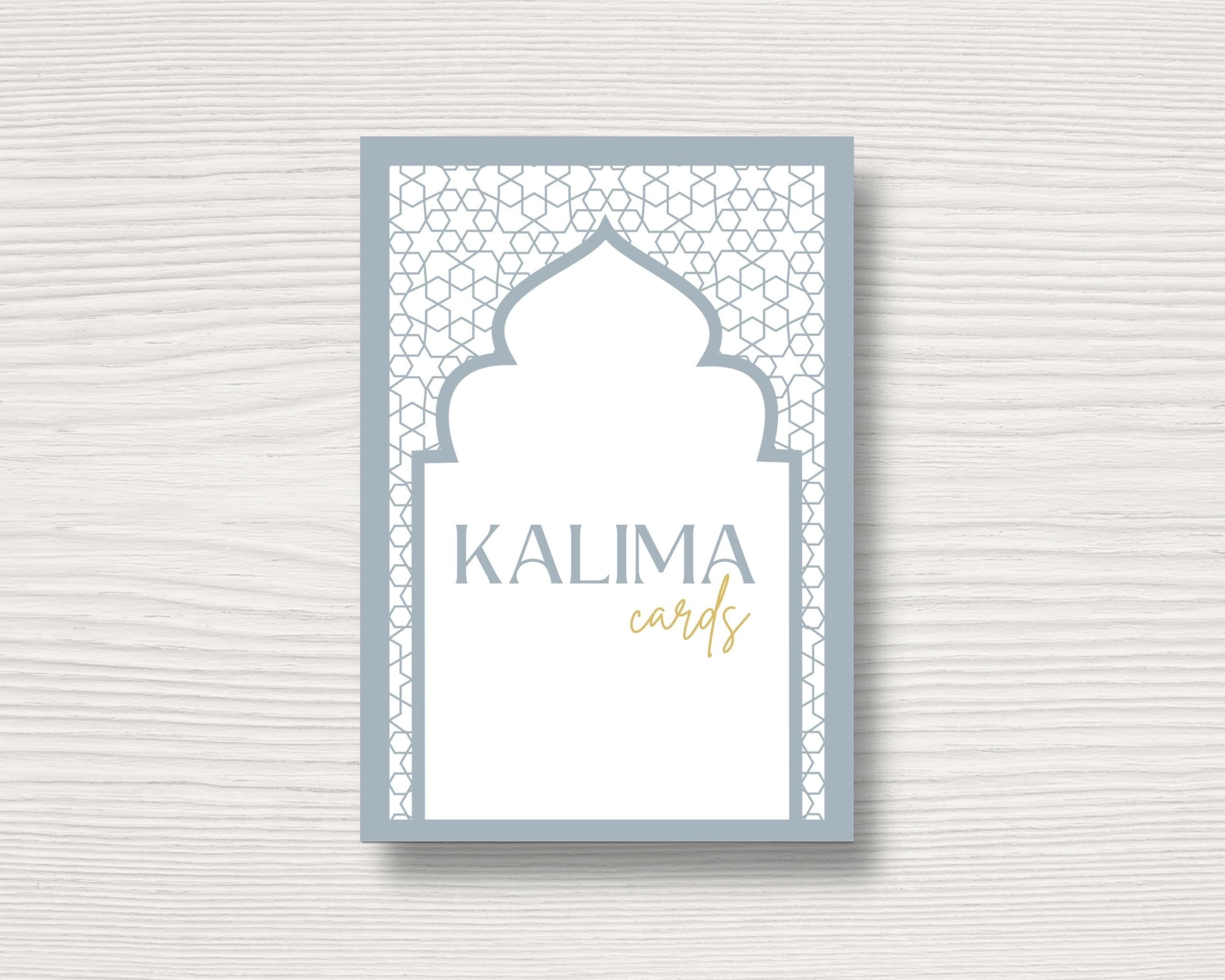 Kalima Flashcards the Six Kalimas Kalima of Islam Kalima - Etsy UK