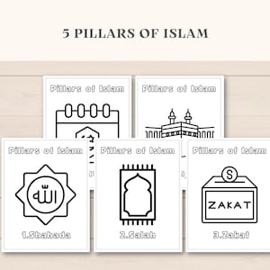 Islamic Coloring Pages, Easy Kids Coloring Printable, Ramadan Coloring ...