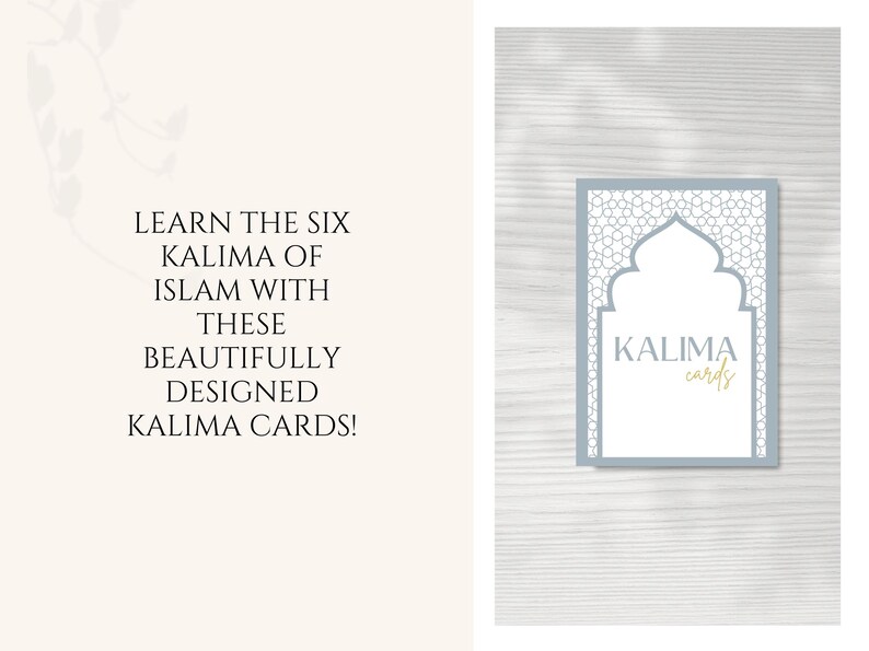 Kalima Flashcards, the Six Kalimas, Kalima of Islam, Kalima Flashcard ...