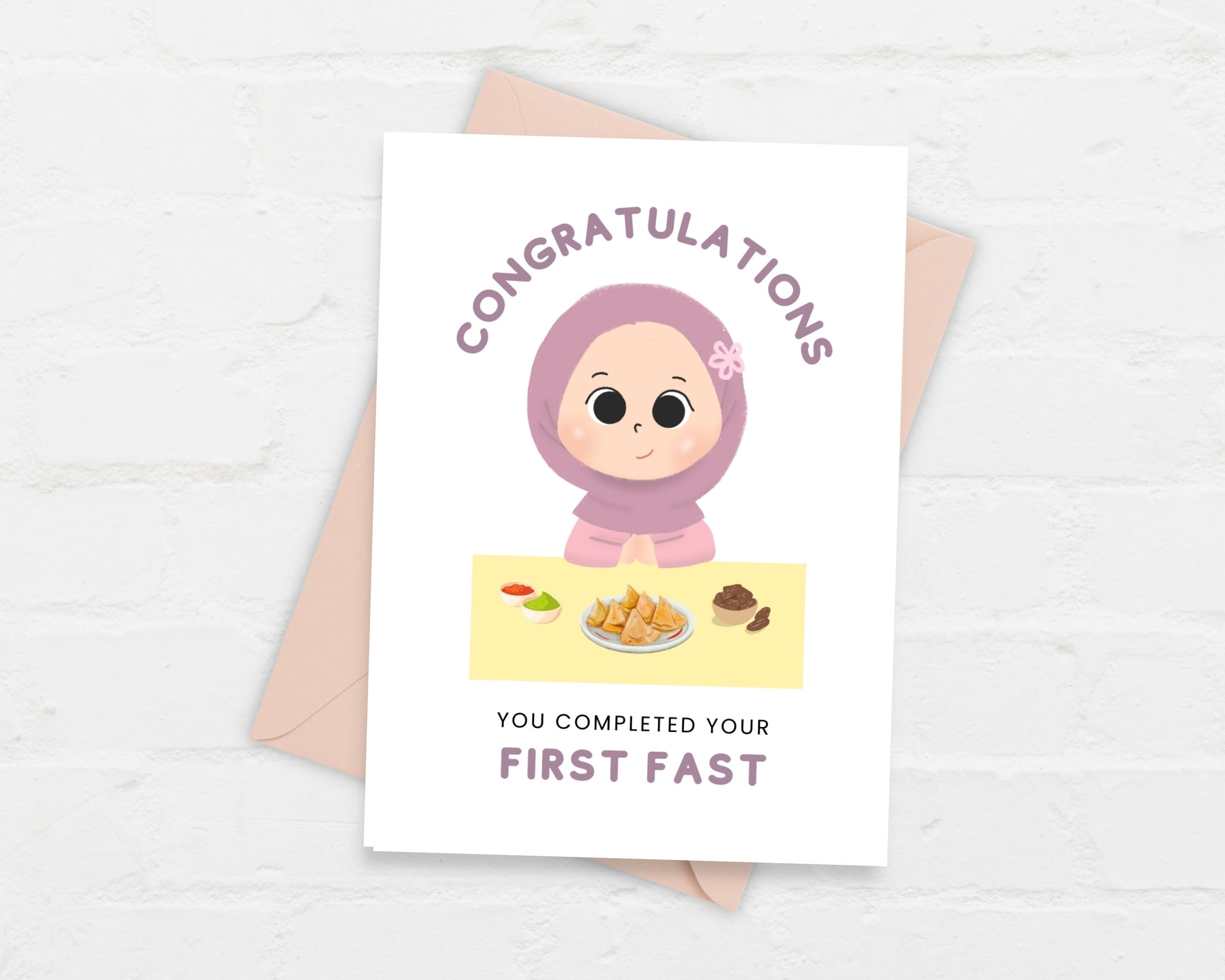 First Fast Card Printable, First Ramadan Kids, My First Fast, First ...
