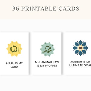 Islamic Affirmations Cards for Kids, Muslim Affirmations, Muslim Kids ...
