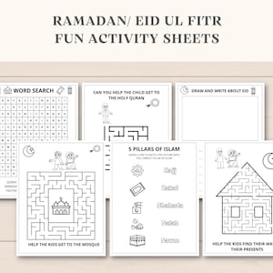 Ramadan Activity Printable, Eid Activities, Ramadan Activity Book ...