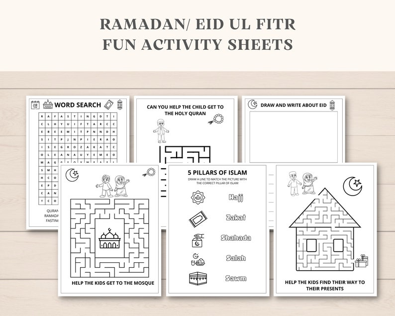 Ramadan Activity Printable, Eid Activities, Ramadan Activity Book ...