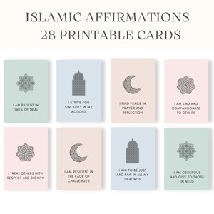 Islamic Affirmation Cards, Muslim Affirmations, Islamic Printables ...