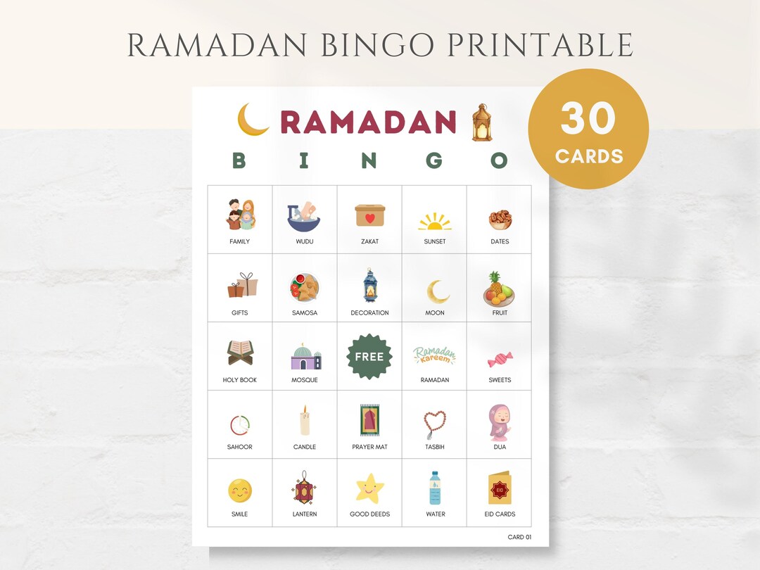 Ramadan Bingo, Ramadan Games, Muslim Kids, Printable Bingo, Ramadan ...