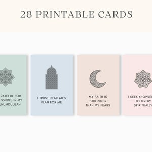 Islamic Affirmation Cards, Muslim Affirmations, Islamic Printables ...