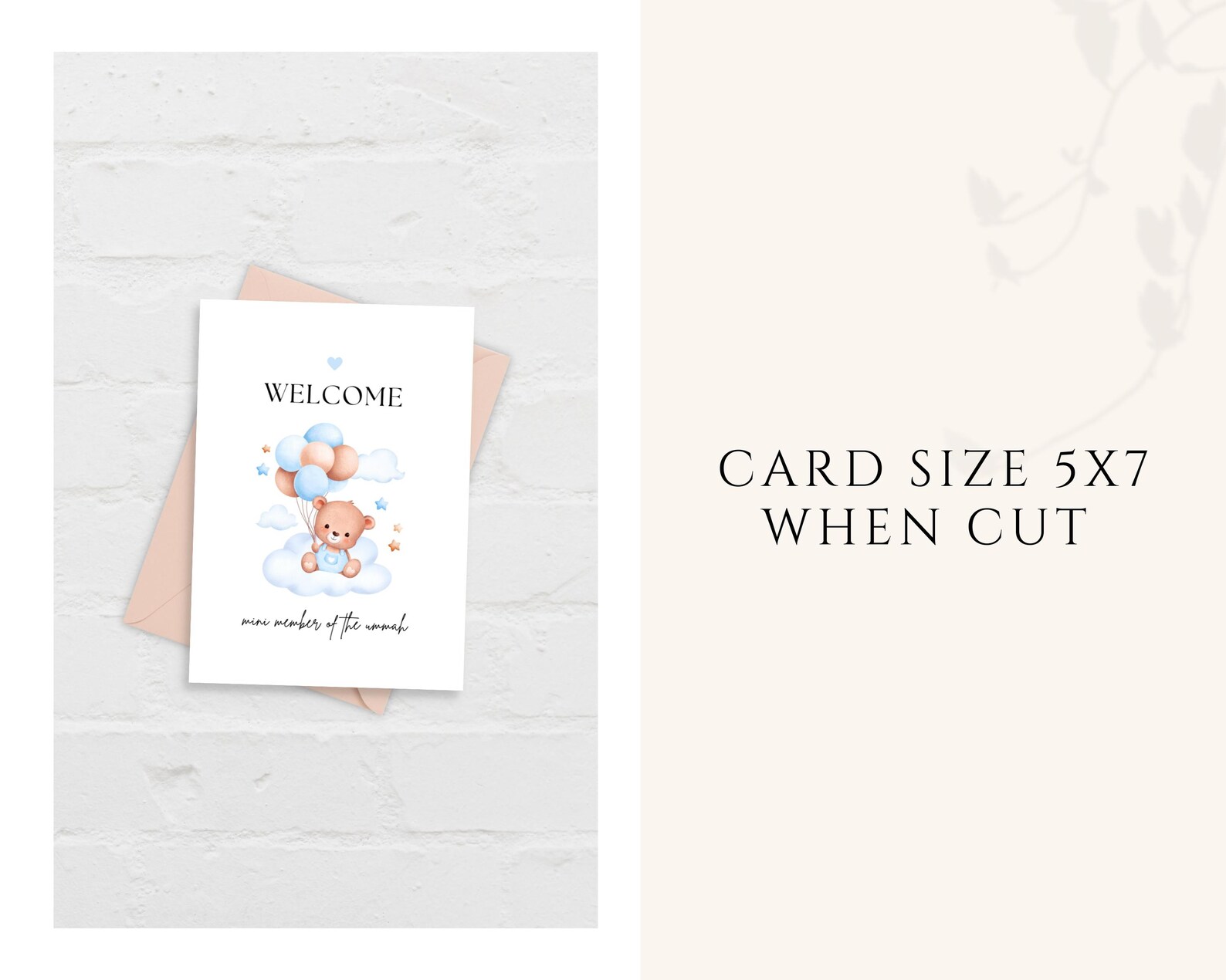 Muslim Baby Card, Muslim Newborn, Muslim Baby Boy, Islamic New Baby ...