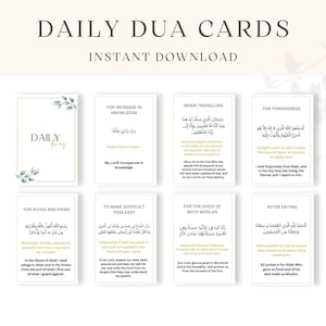 Dua Cards Printable, Daily Duas, Islamic Duas, Dua Book, Prayer Cards ...