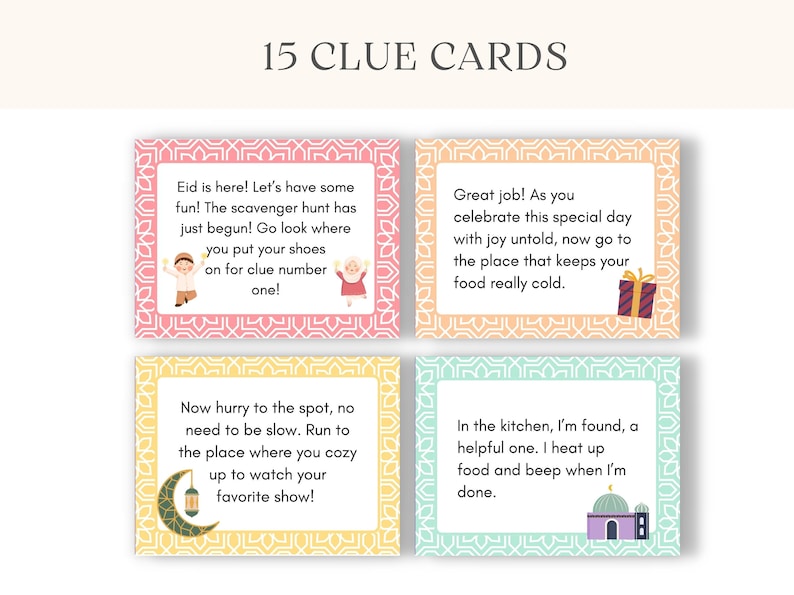 Eid Scavenger Hunt Printable Eid Activity Eid Games Indoor - Etsy