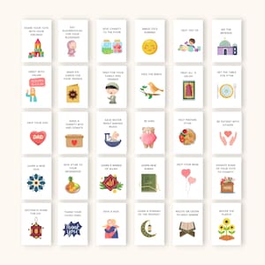 Good Deeds Cards Printable, Ramadan Cards, Ramadan Advent Cards, Kids ...