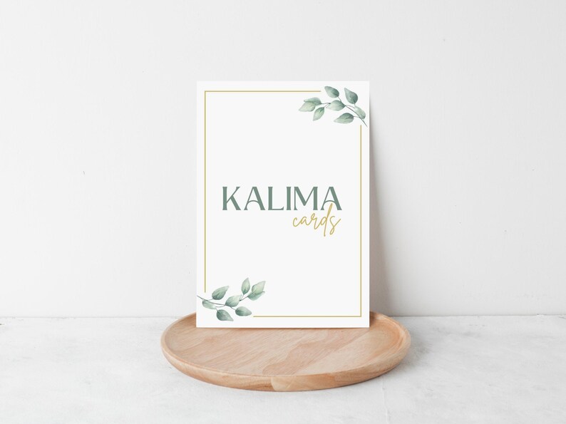 Kalmah Flashcards Printable, the Six Kalmahs, Kalmah of Islam, Kalimah ...