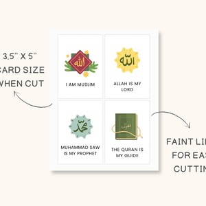 Islamic Affirmations Cards for Kids, Muslim Affirmations, Muslim Kids ...