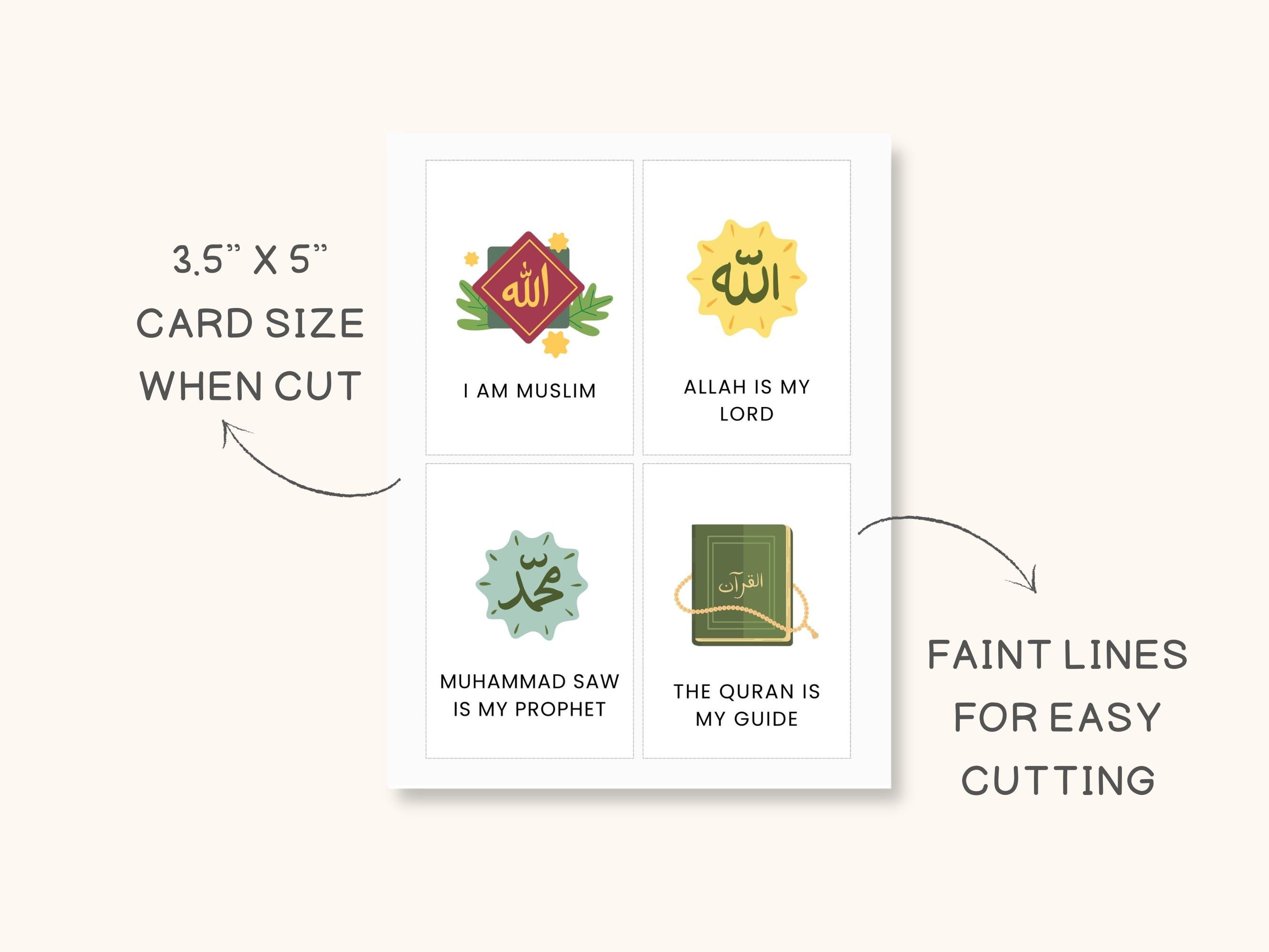 Islamic Affirmations Cards for Kids Muslim Affirmations - Etsy UK