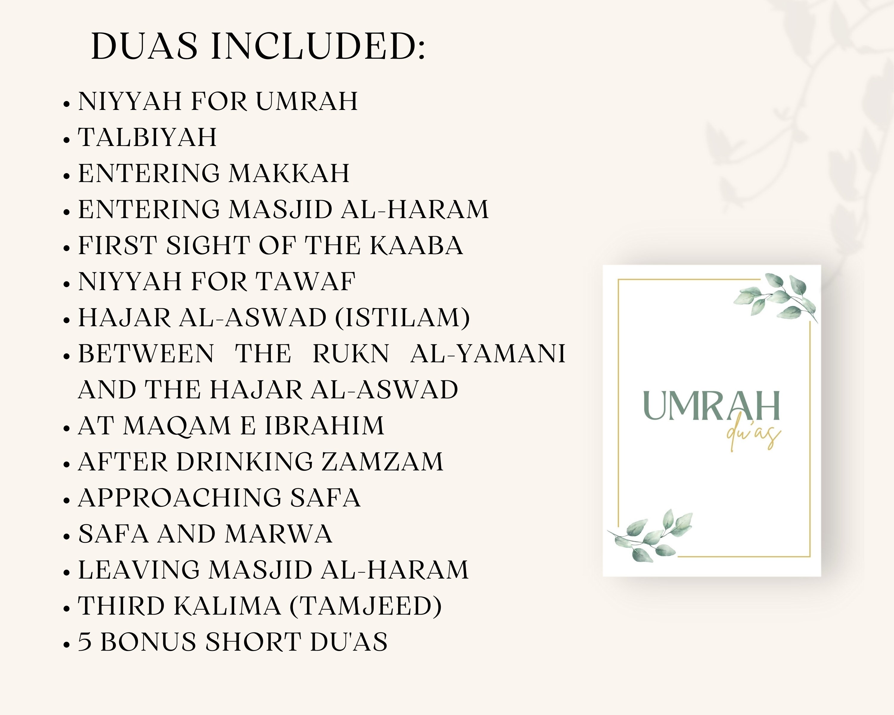Umrah Flashcards Printable Umrah Guide PDF Umrah Dua Cards - Etsy Australia